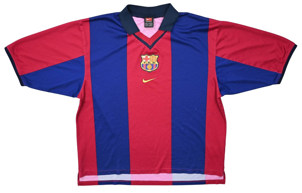 2000-01 FC BARCELONA BASIC SHIRT L Football / Soccer \ European Clubs ...