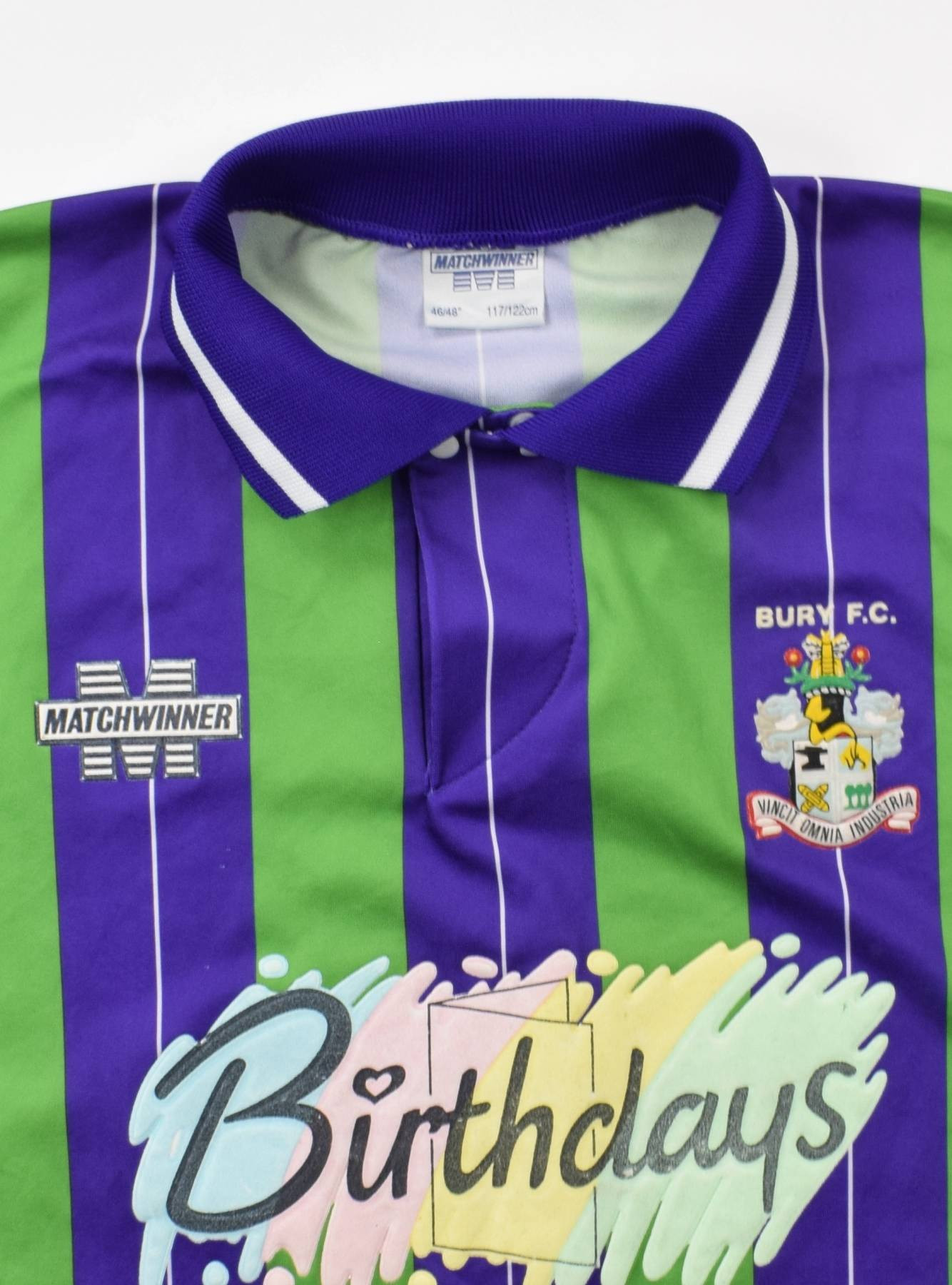 1994-95 BURY FC SHIRT XL Football / Soccer \ Other UK Clubs \ Lower ...