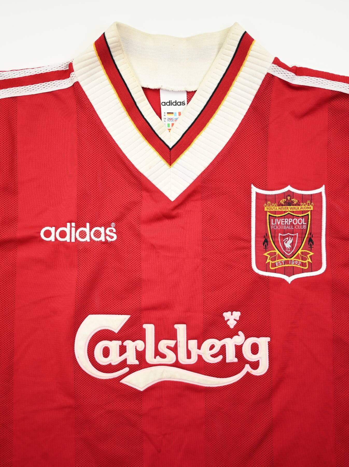 1995-96 LIVERPOOL SHIRT XL Football / Soccer \ Premier League ...