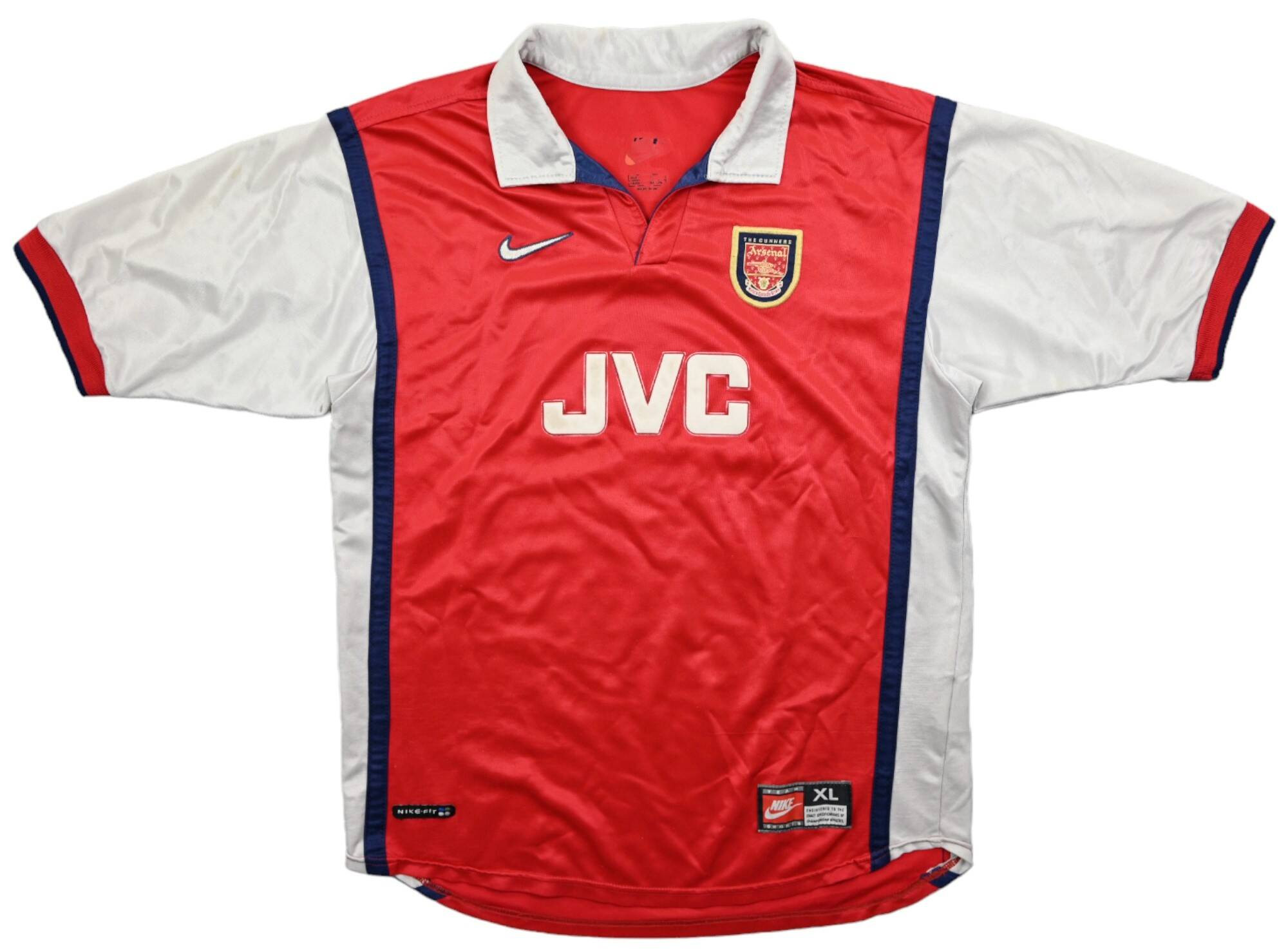 1998-99 ARSENAL LONDON SHIRT XL. BOYS Football / Soccer \ Premier ...