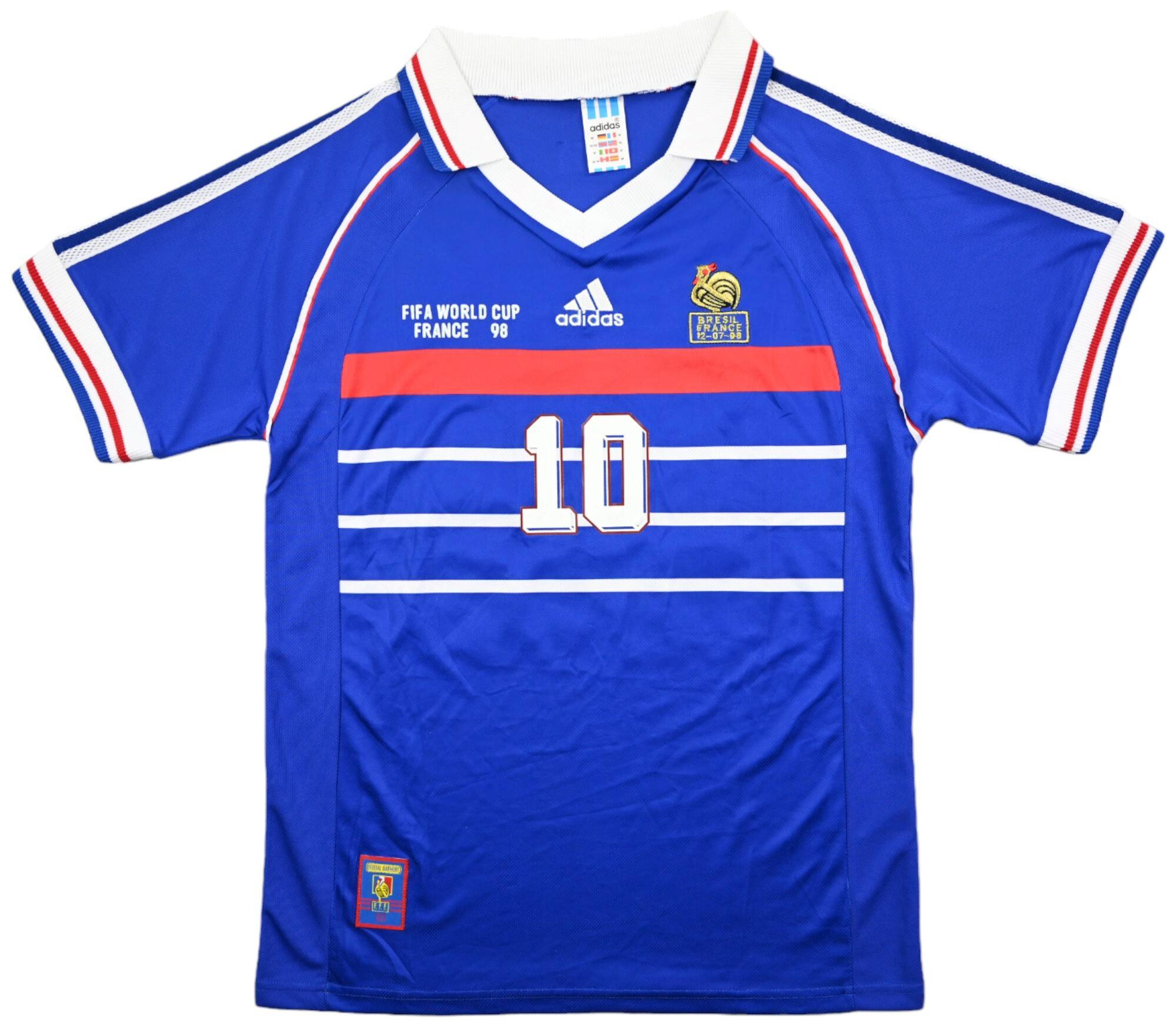 1998-99 FRANCE REMAKE *ZIDANE* SHIRT M Football / Soccer ...