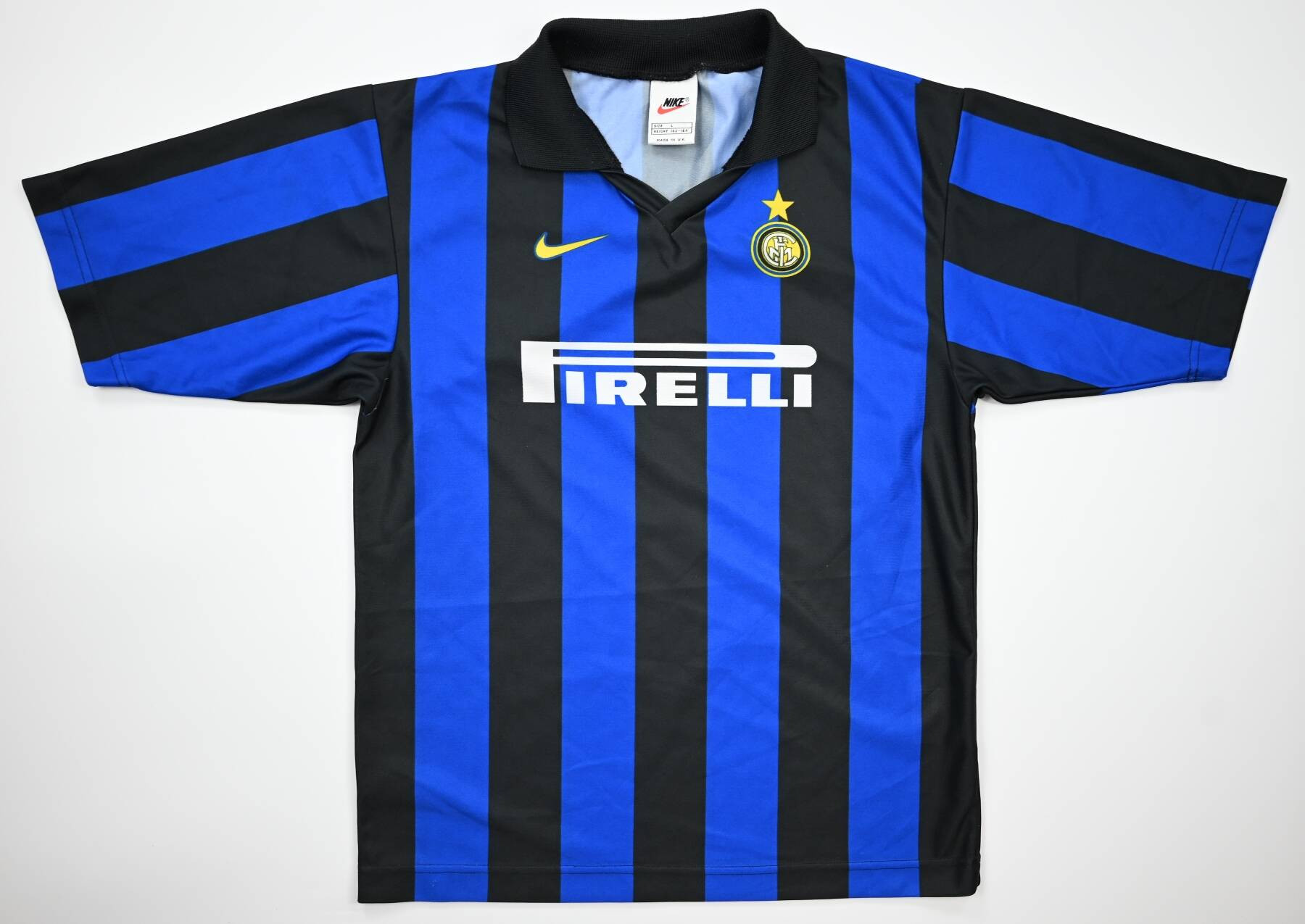 1998-99 INTER MILAN BASIC SHIRT L. BOYS Football / Soccer \ European ...