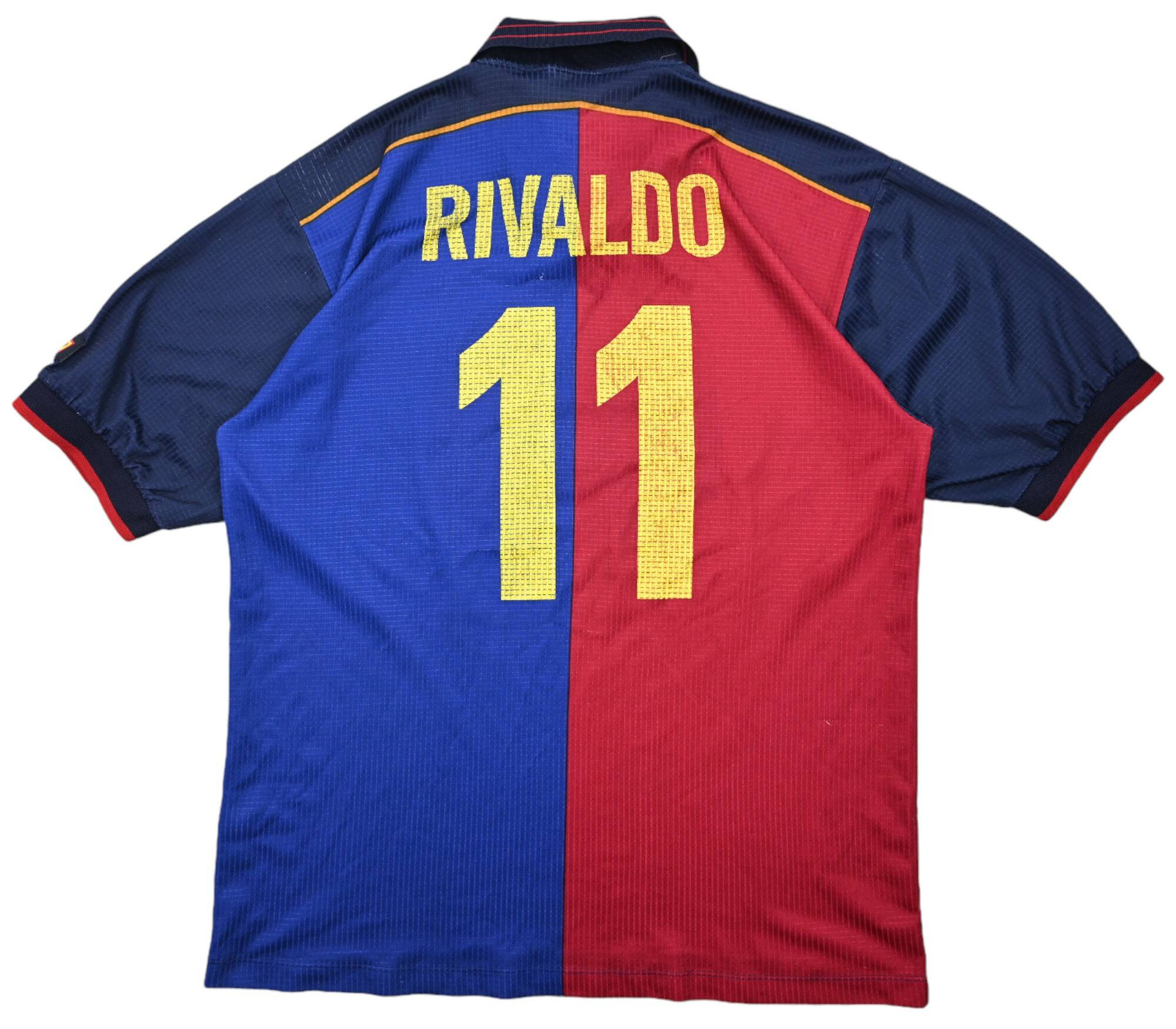 1999-00 FC BARCELONA *RIVALDO* SHIRT XL Football / Soccer \ Spanish ...