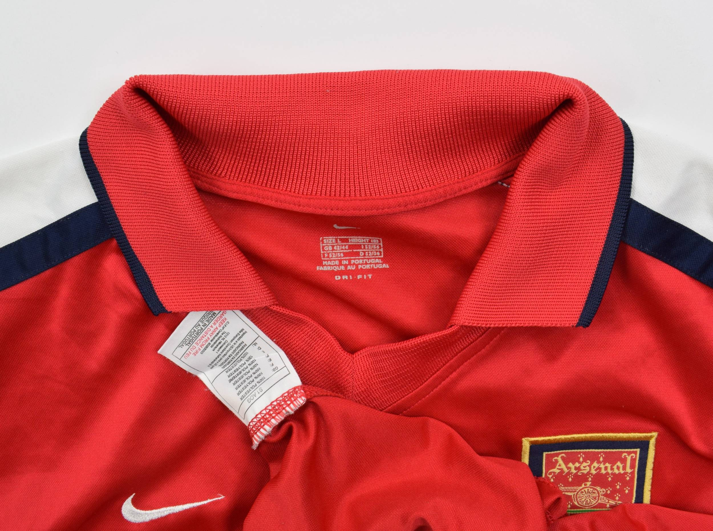 2000-02 ARSENAL LONDON SHIRT L Football / Soccer \ Premier League ...