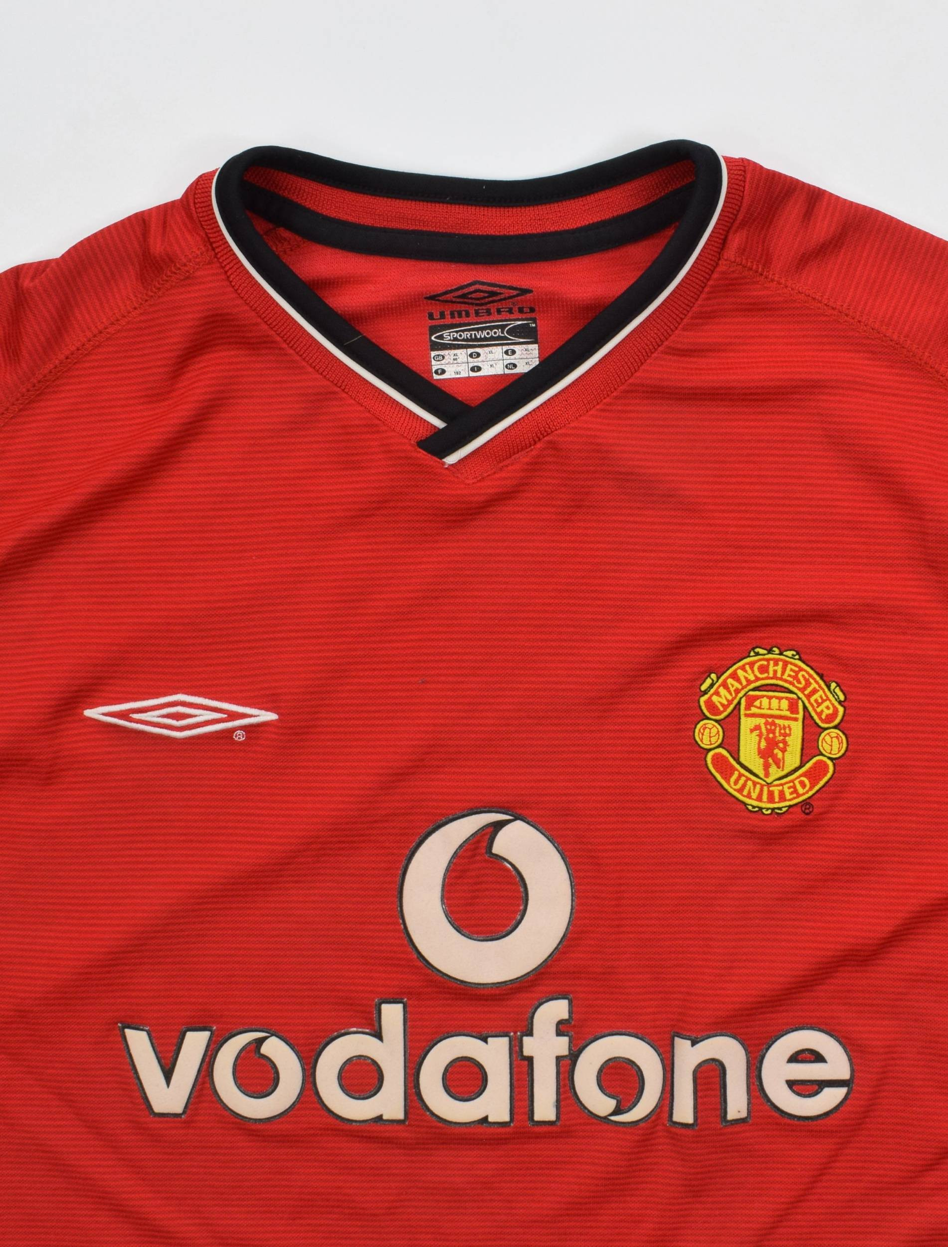 2000-02 MANCHESTER UNITED SHIRT XL Football / Soccer \ Premier League ...
