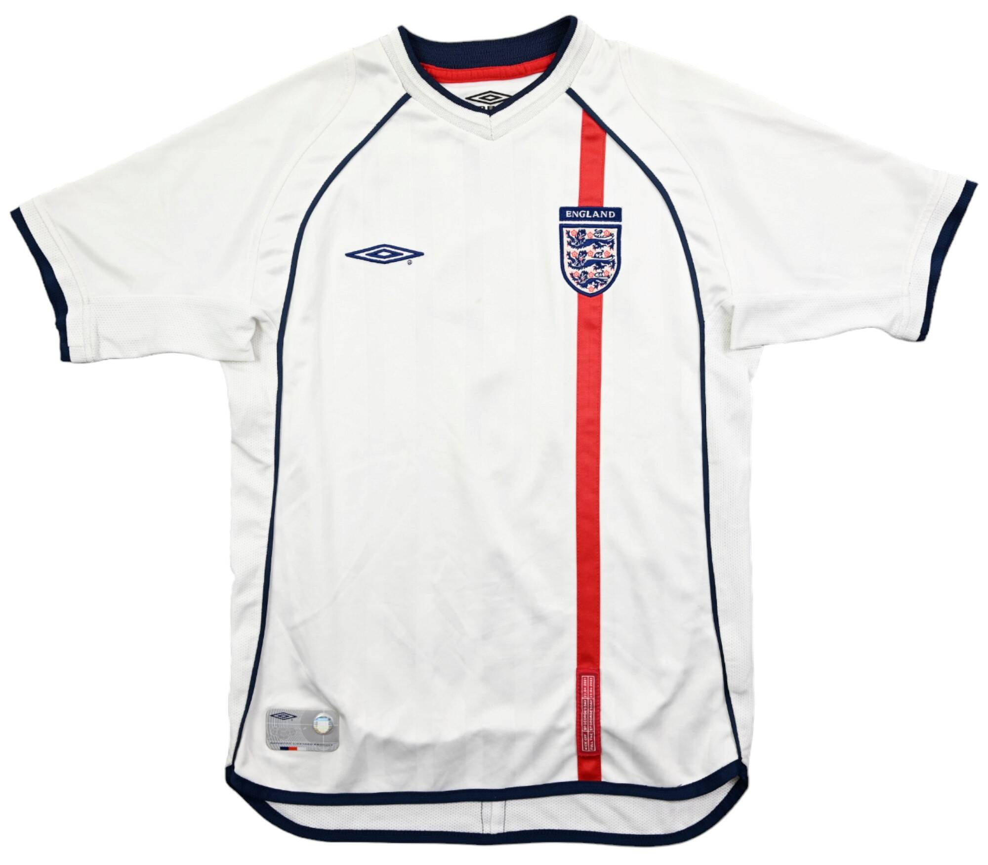 2001-03 ENGLAND *BECKHAM* SHIRT M. BOYS Football / Soccer ...