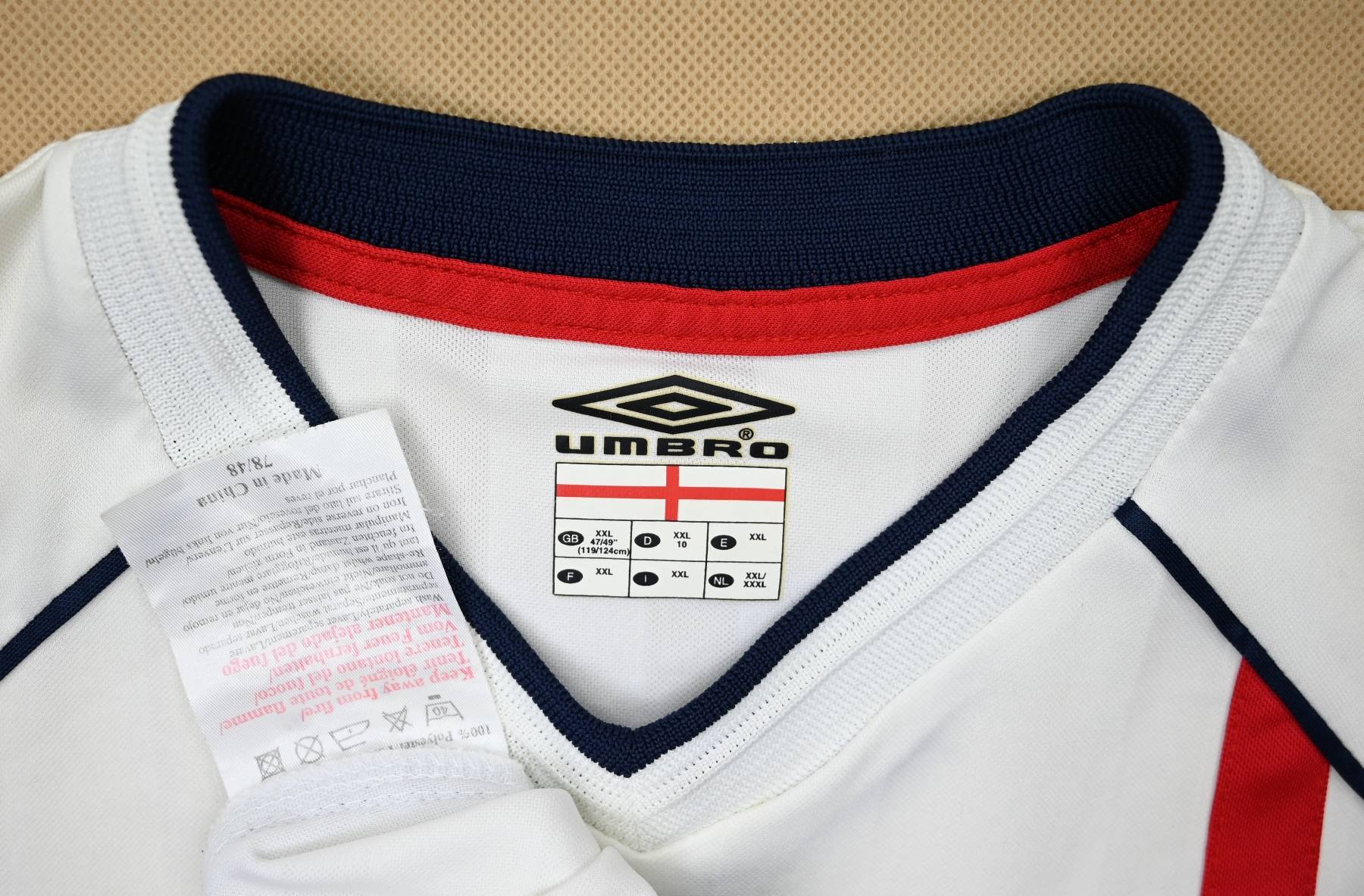 2001-03 ENGLAND SHIRT XXL Football / Soccer \ International Teams ...