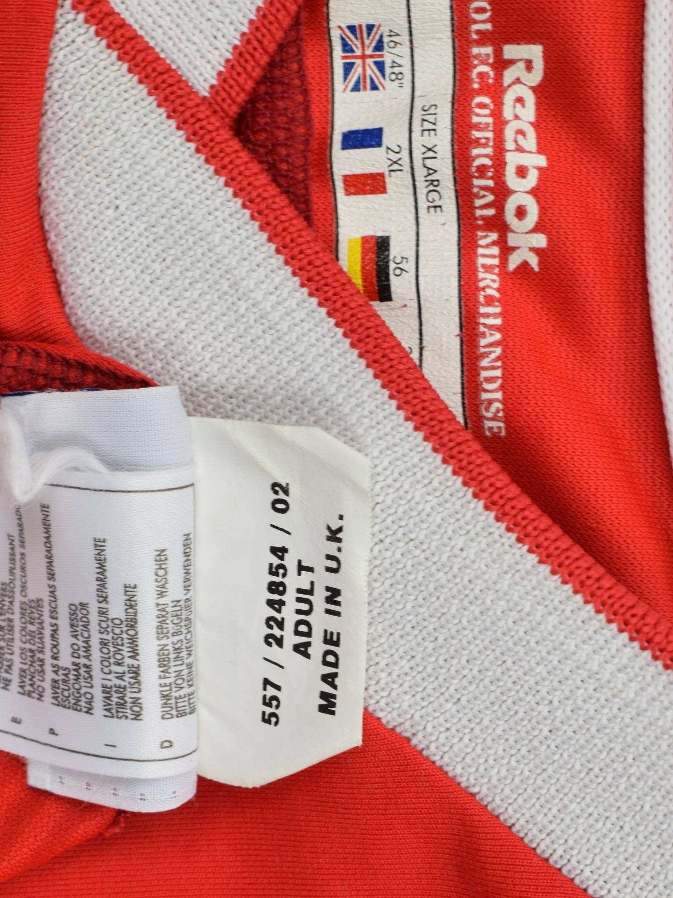 2002-04 LIVERPOOL SHIRT XL Football / Soccer \ Premier League ...