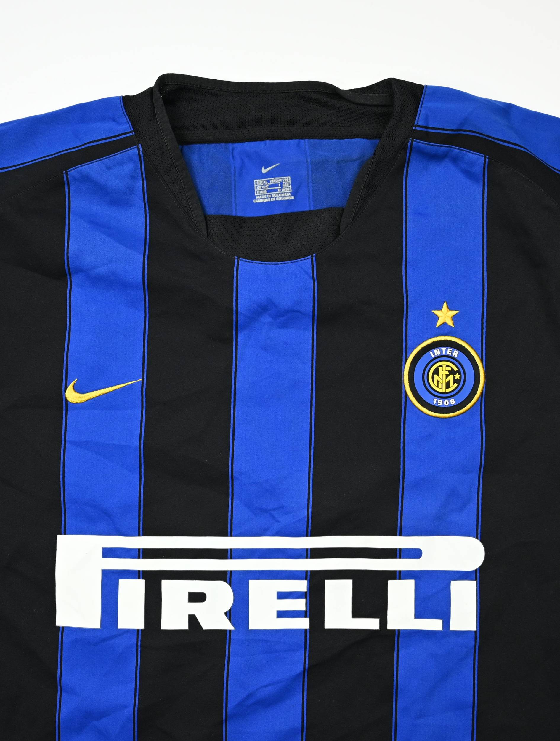 2003-04 INTER MILAN *VIERI* SHIRT XL Football / Soccer \ European Clubs ...