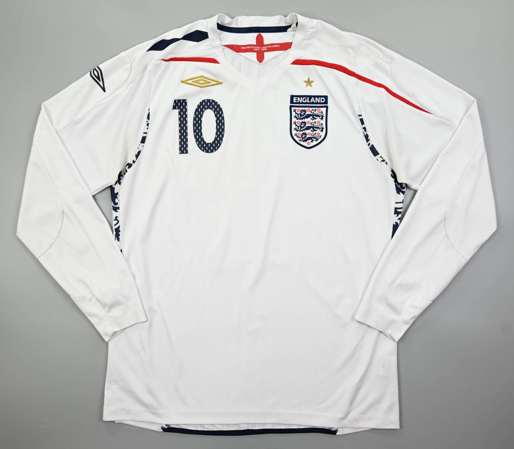 2007-09 ENGLAND LONGSLEEVE L Football / Soccer \ International Teams ...