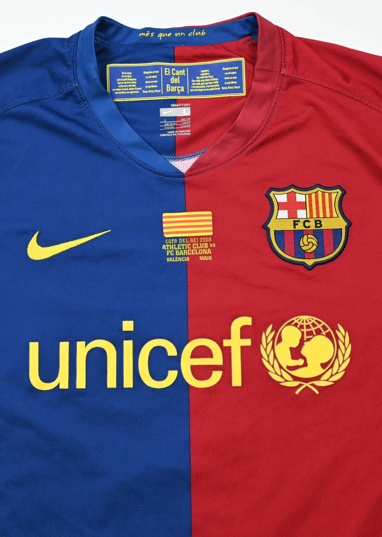 2008-09 FC BARCELONA *MARC JAN* SHIRT L Football / Soccer \ European ...