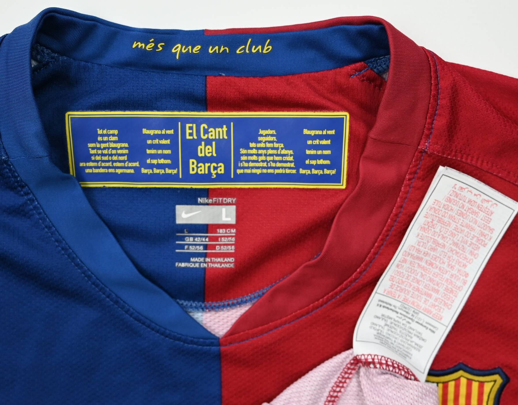 2008-09 FC BARCELONA *MARC JAN* SHIRT L Football / Soccer \ European ...