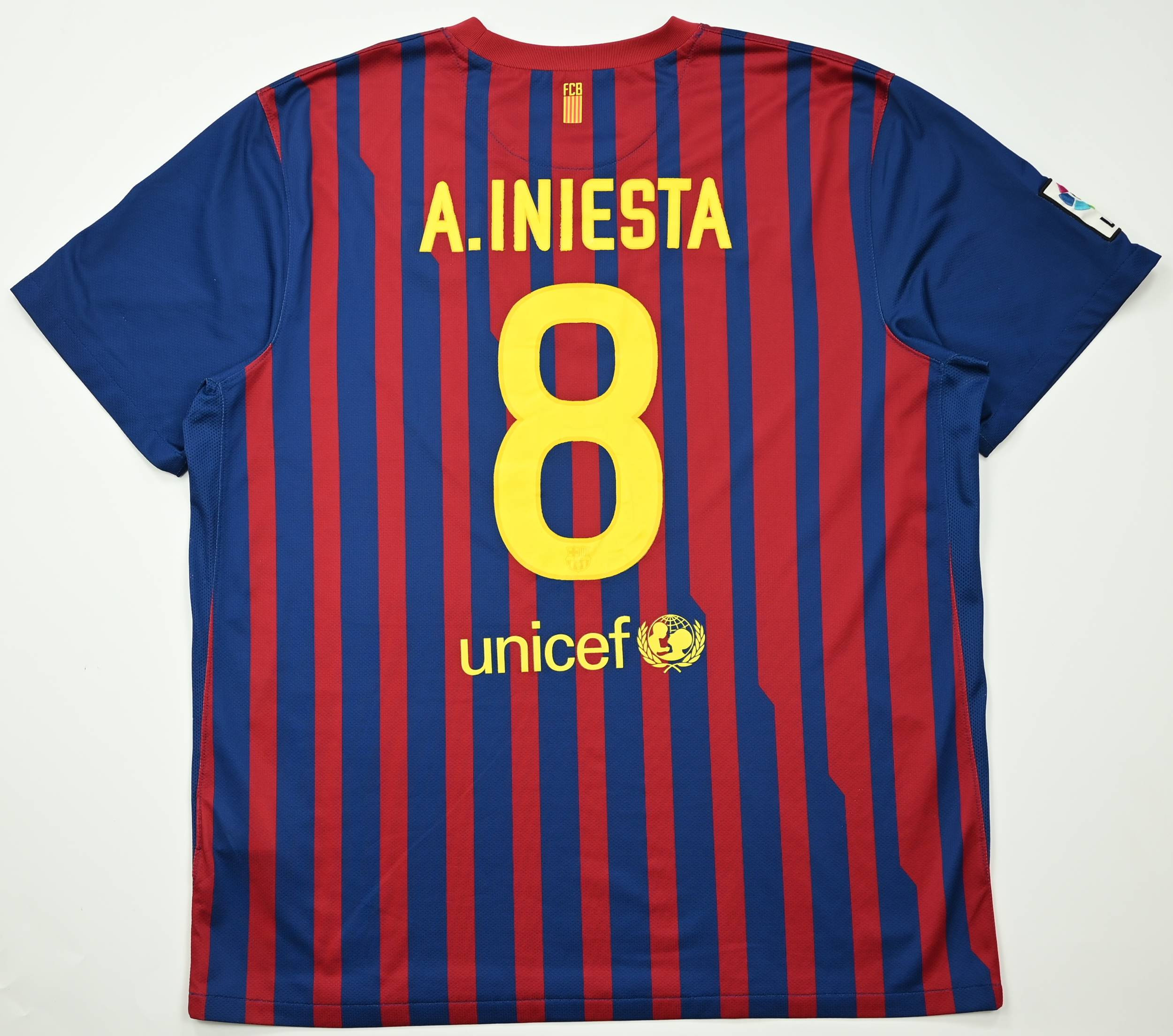 2011-12 FC BARCELONA *INIESTA* SHIRT XXL Football / Soccer \ European ...
