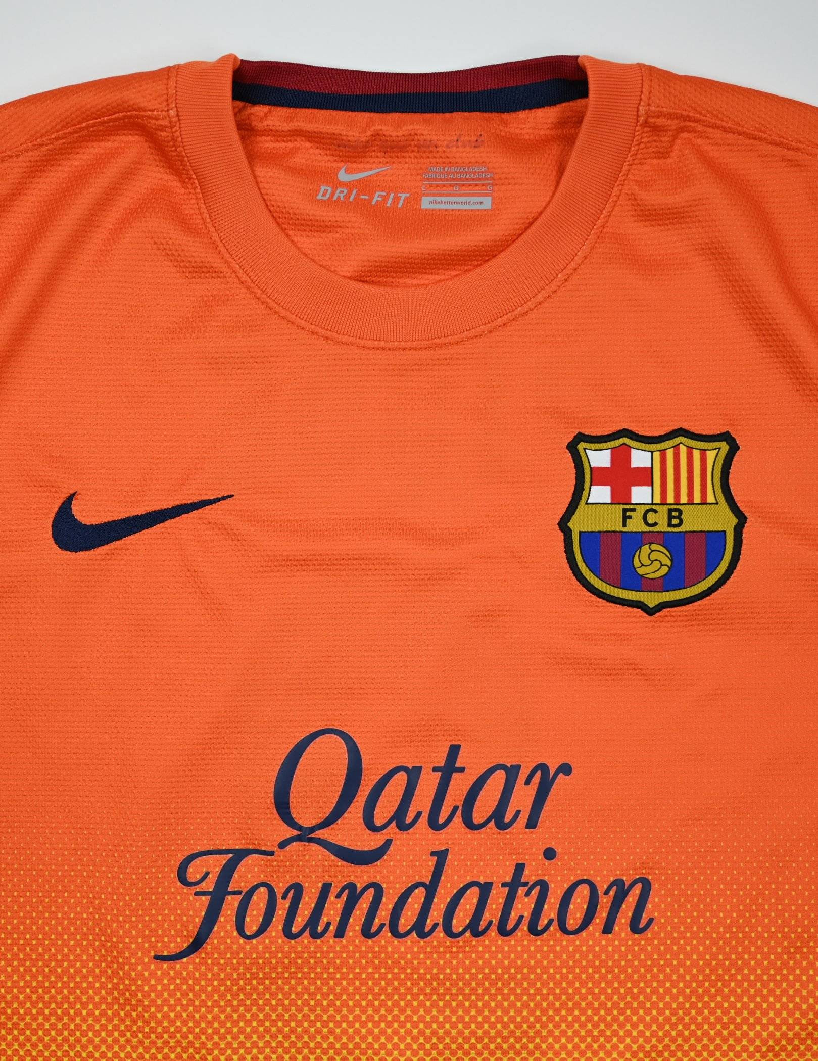 2012-13 FC BARCELONA *PIQUE* SHIRT L Football / Soccer \ European Clubs ...