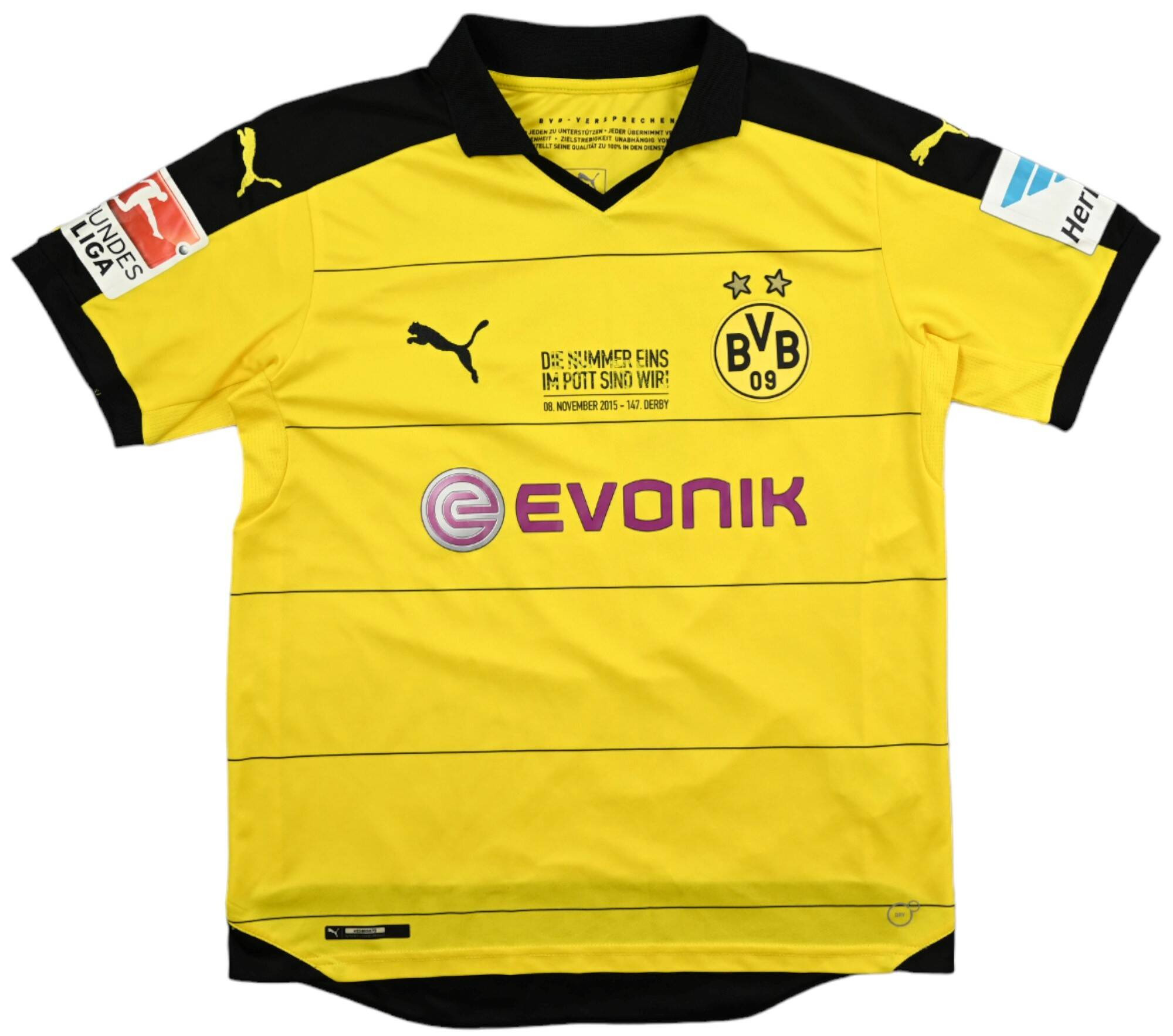 2015-16 BORUSSIA DORTMUND *AUBAMEYANG* SHIRT XXL .BOYS Football ...