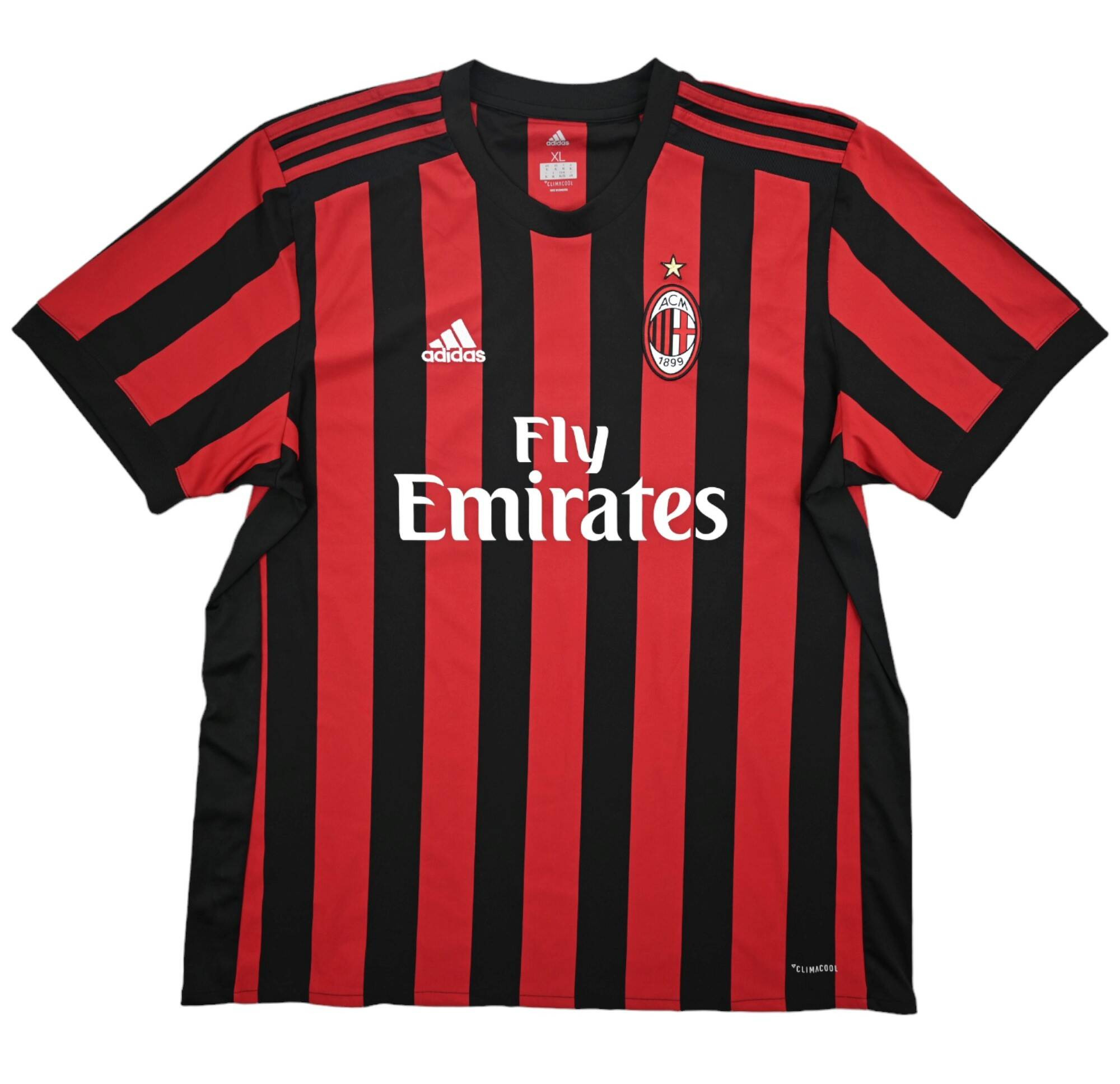 2017-18 AC MILAN SHIRT XL Football / Soccer \ European Clubs \ Italian ...