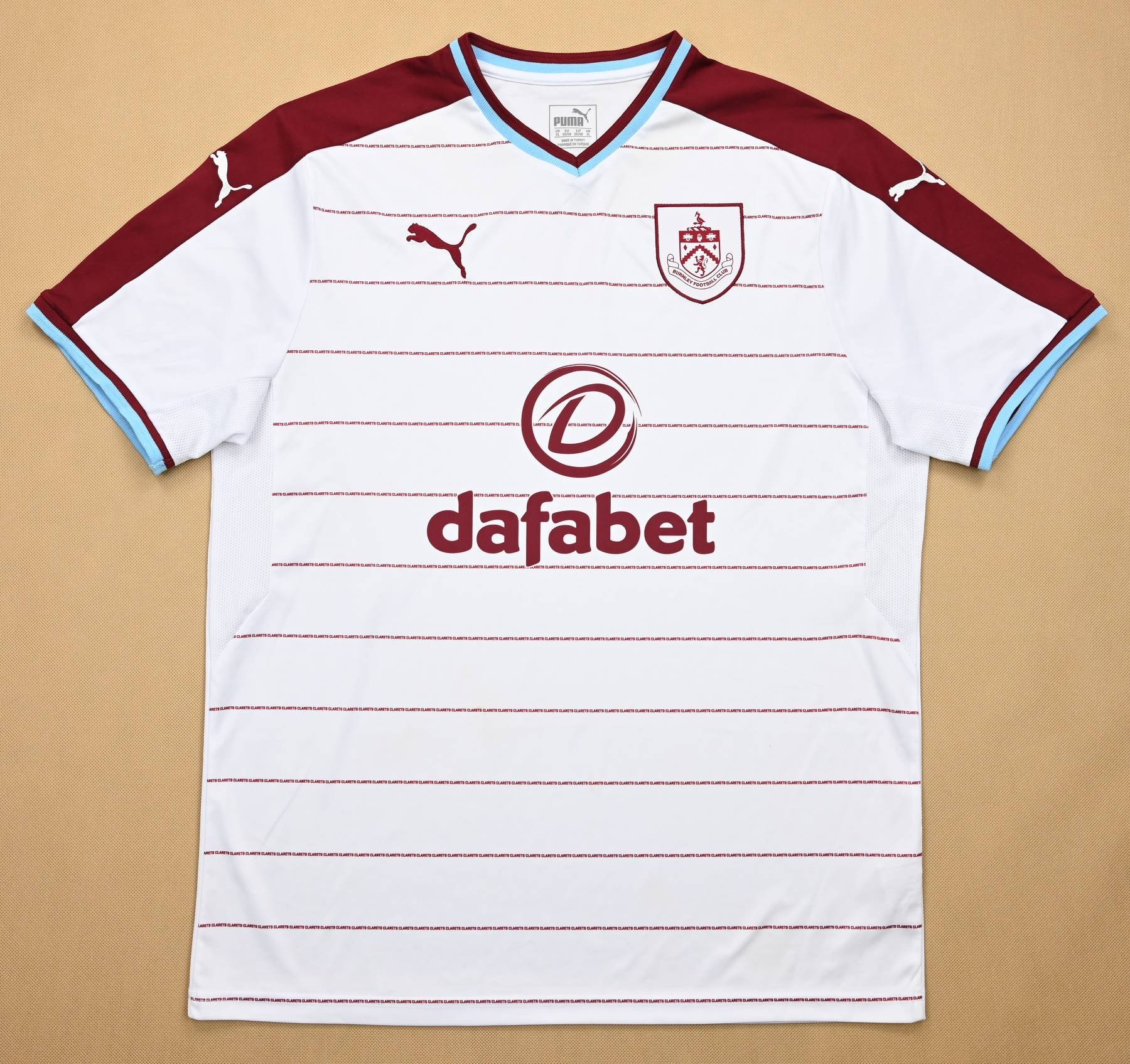 2017-18 BURNLEY FC SHIRT XL Football / Soccer \ Premier League ...
