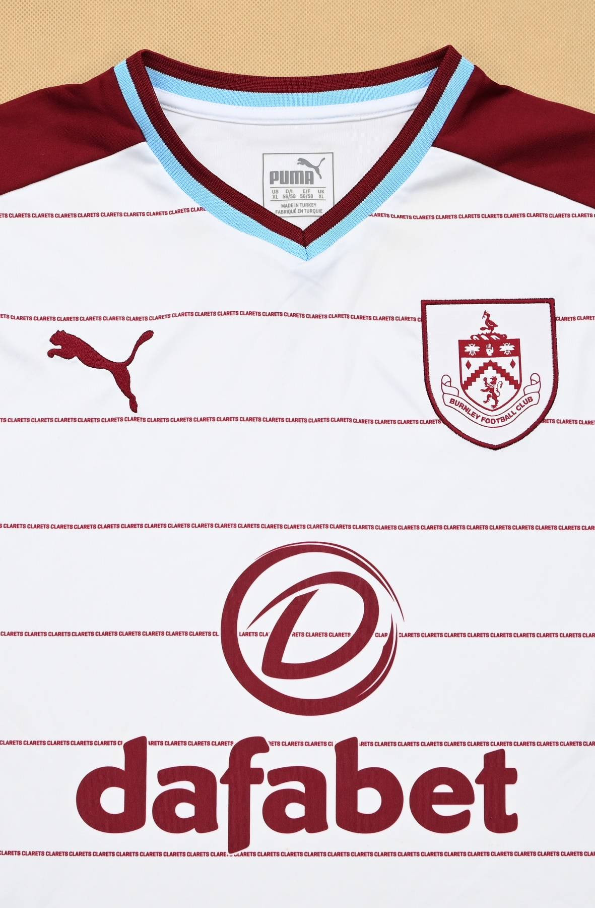 2017-18 BURNLEY FC SHIRT XL Football / Soccer \ Premier League ...