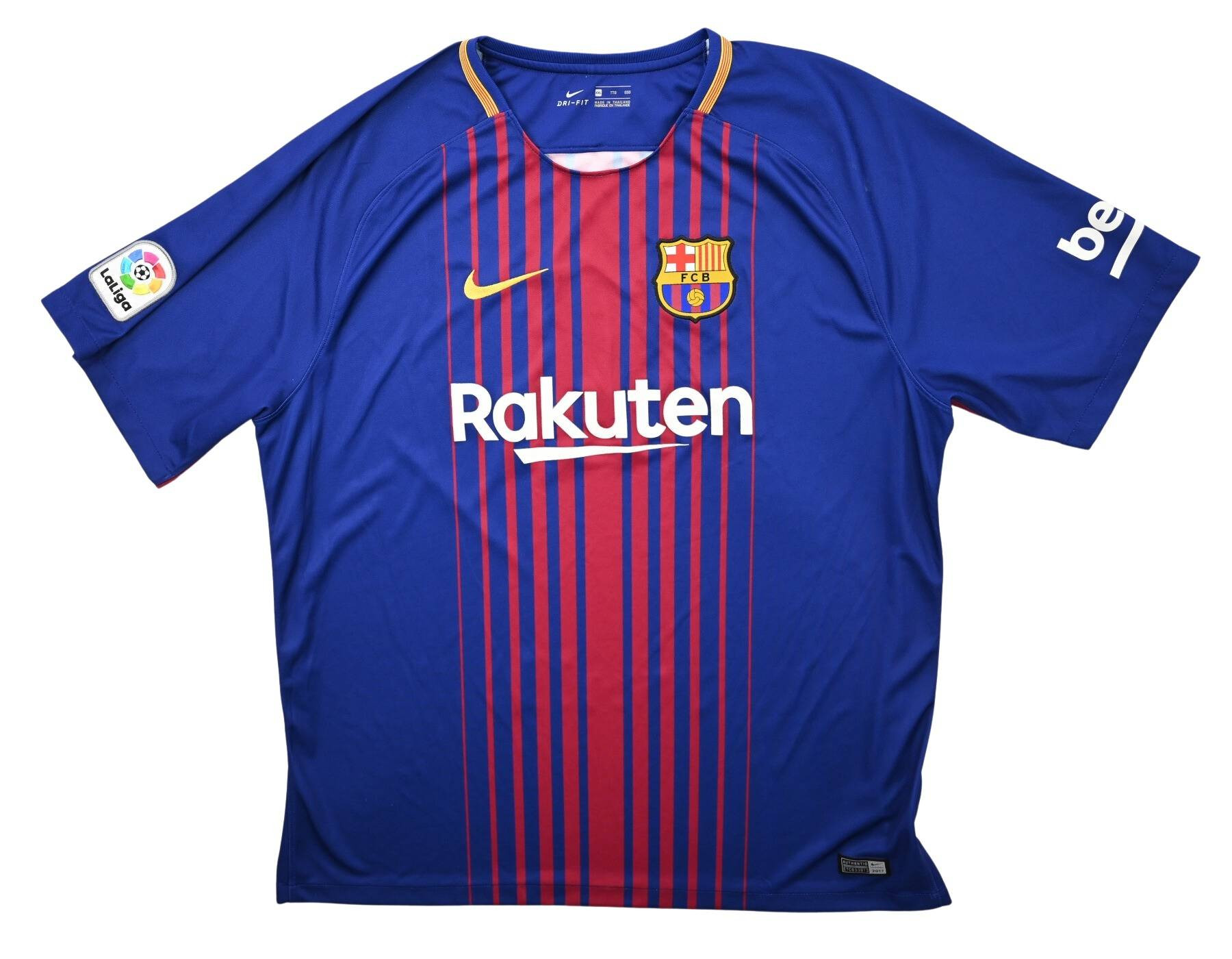 2017-18 FC BARCELONA *MESSI* SHIRT L Football / Soccer \ European Clubs ...