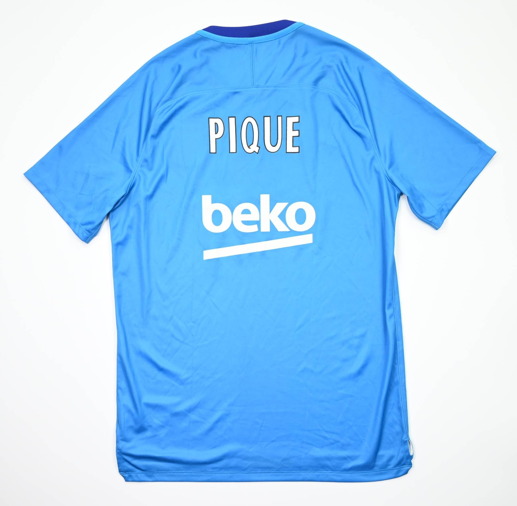 2018-19 FC BARCELONA *PIQUE* SHIRT L Football / Soccer \ European Clubs ...
