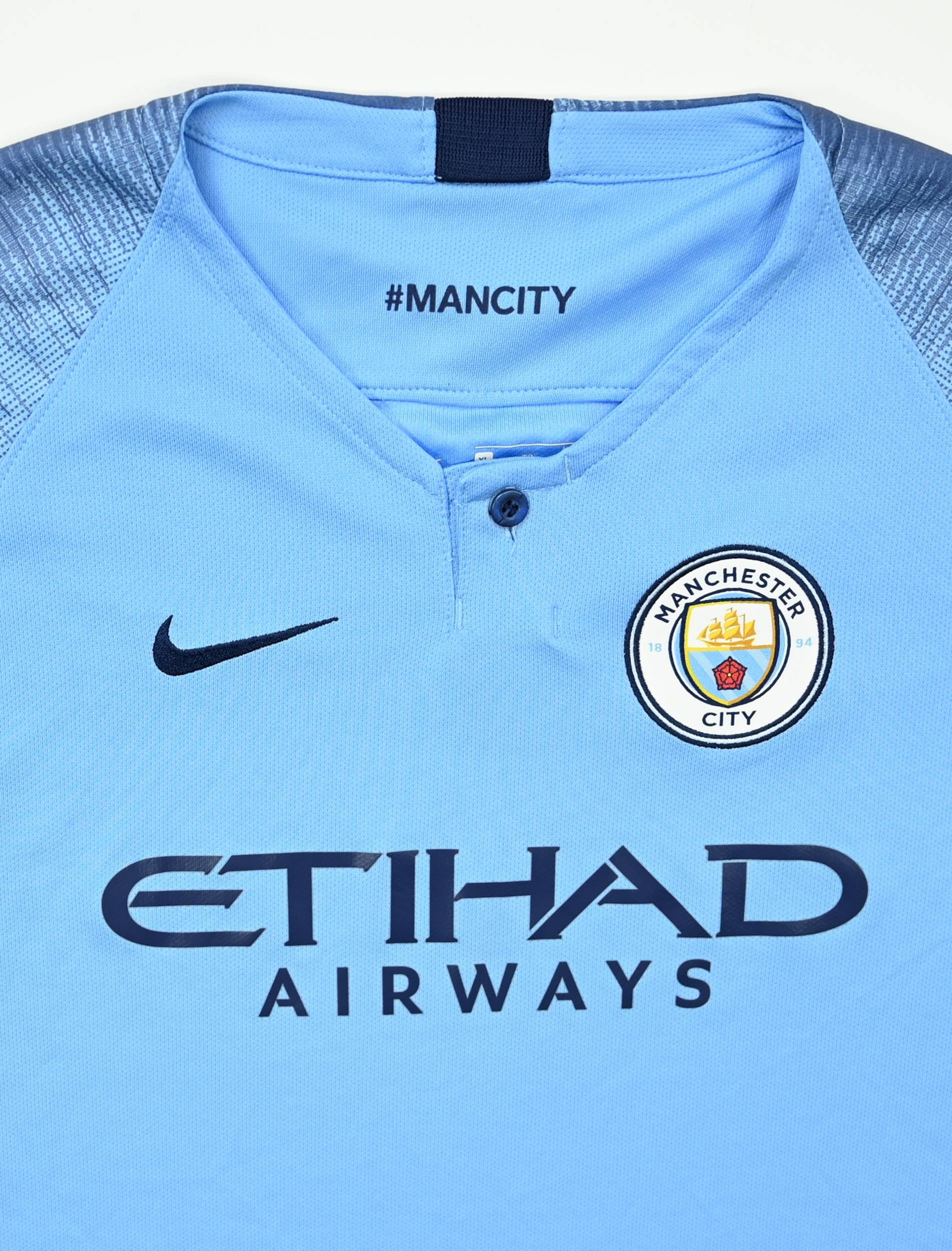 2018-19 MANCHESTER CITY SHIRT XL. BOYS Football / Soccer \ Premier ...