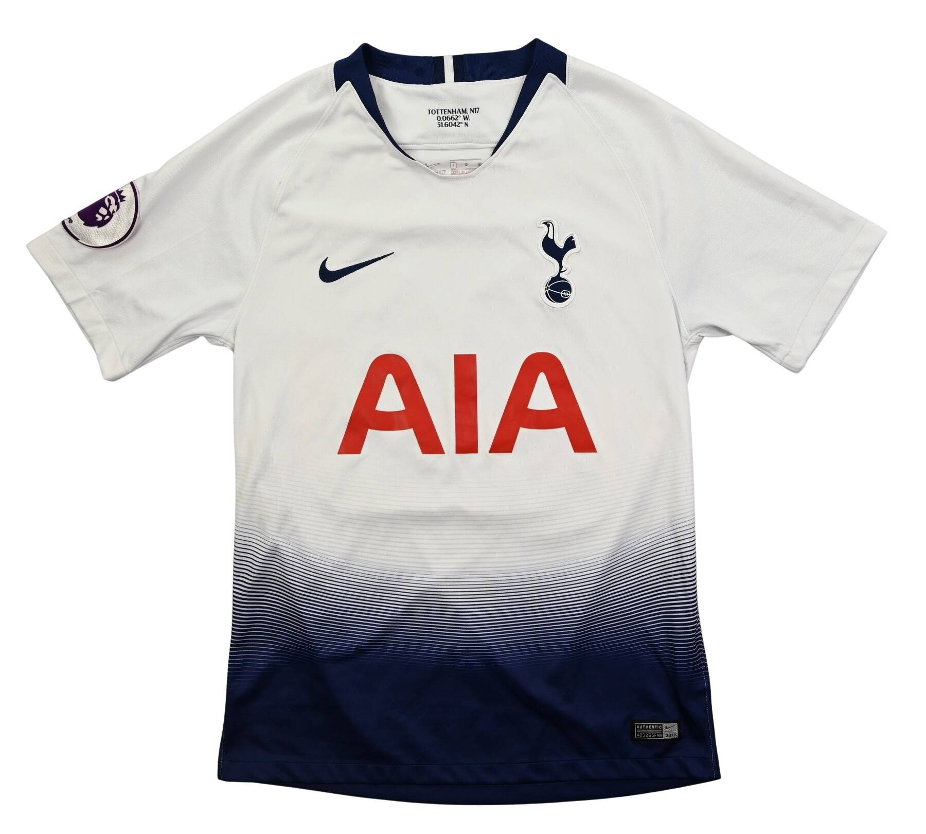 2018-19 TOTTENHAM *DELE* SHIRT S Football / Soccer \ Premier League ...