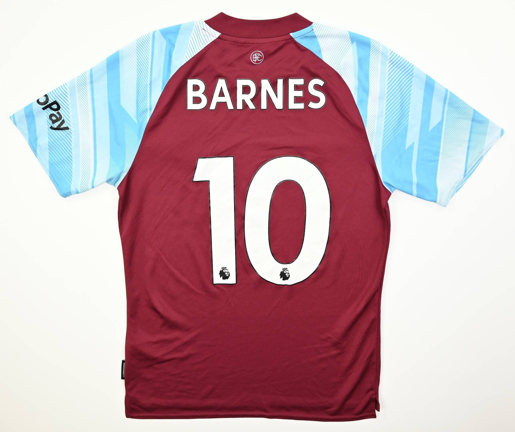 2021-22 BURNLEY FC *BARNES* SHIRT S Football / Soccer \ Championship ...