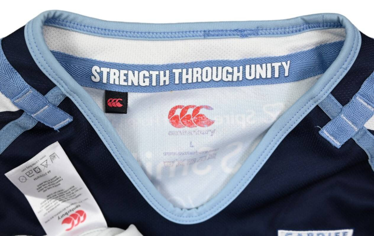 CARDIFF BLUES RUGBY SHIRT L Rugby \ Rugby Union \ Cardiff Blues ...