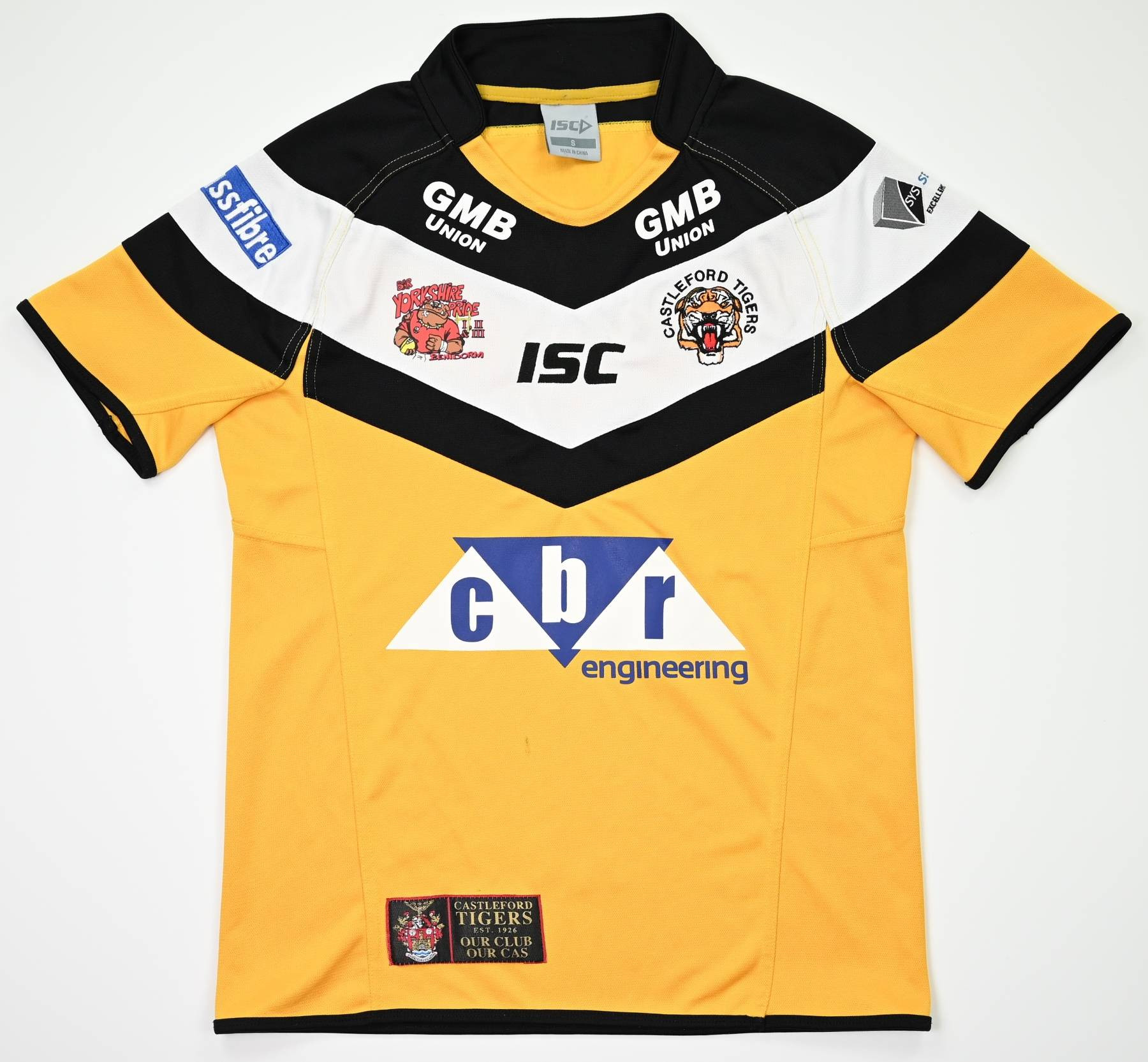 CASTLEFORD TIGERS RUGBY SHIRT S Rugby \ Rugby League \ Castleford ...