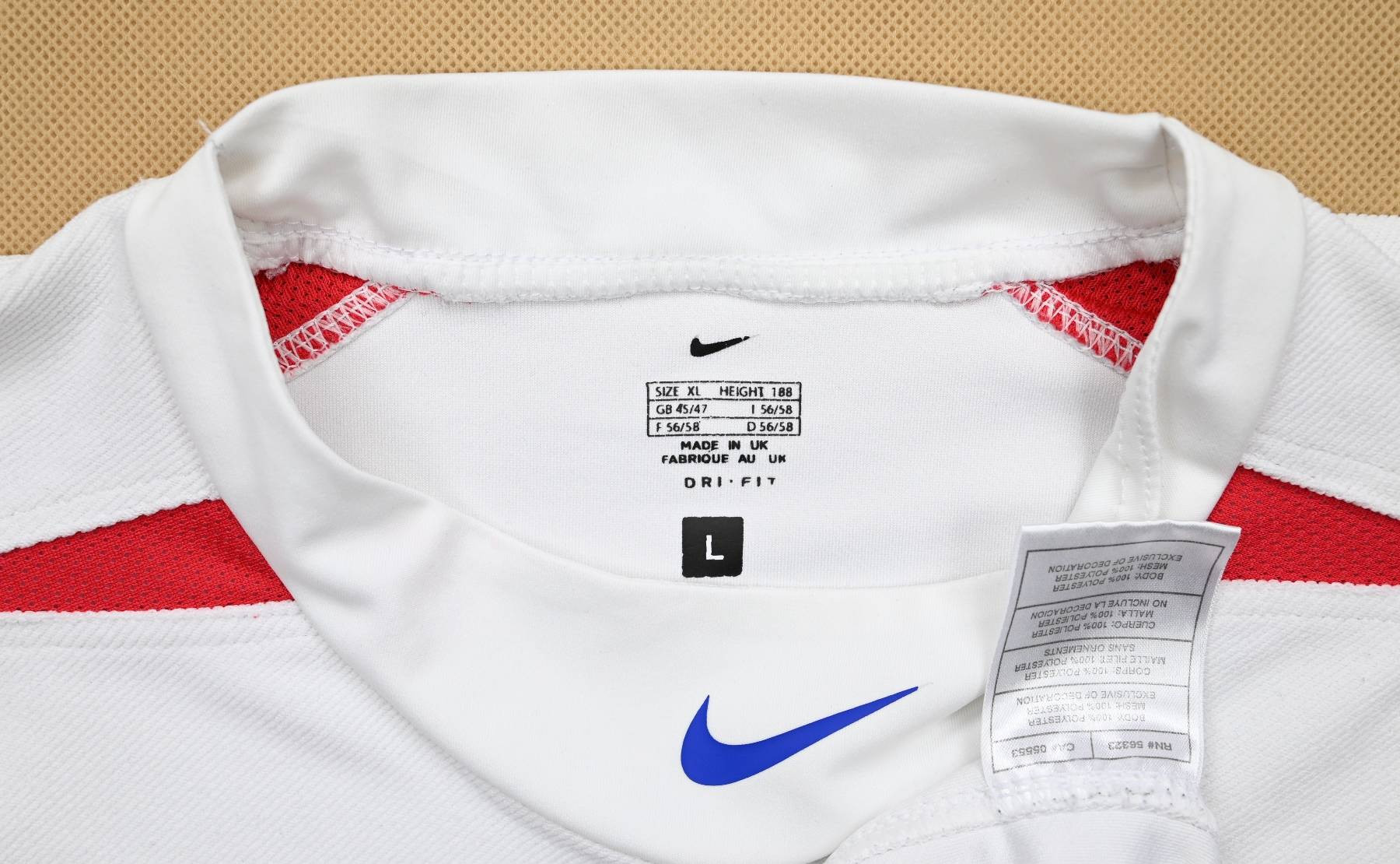 ENGLAND RUGBY SHIRT L/XL Rugby \ Rugby Union \ England | Classic-Shirts.com