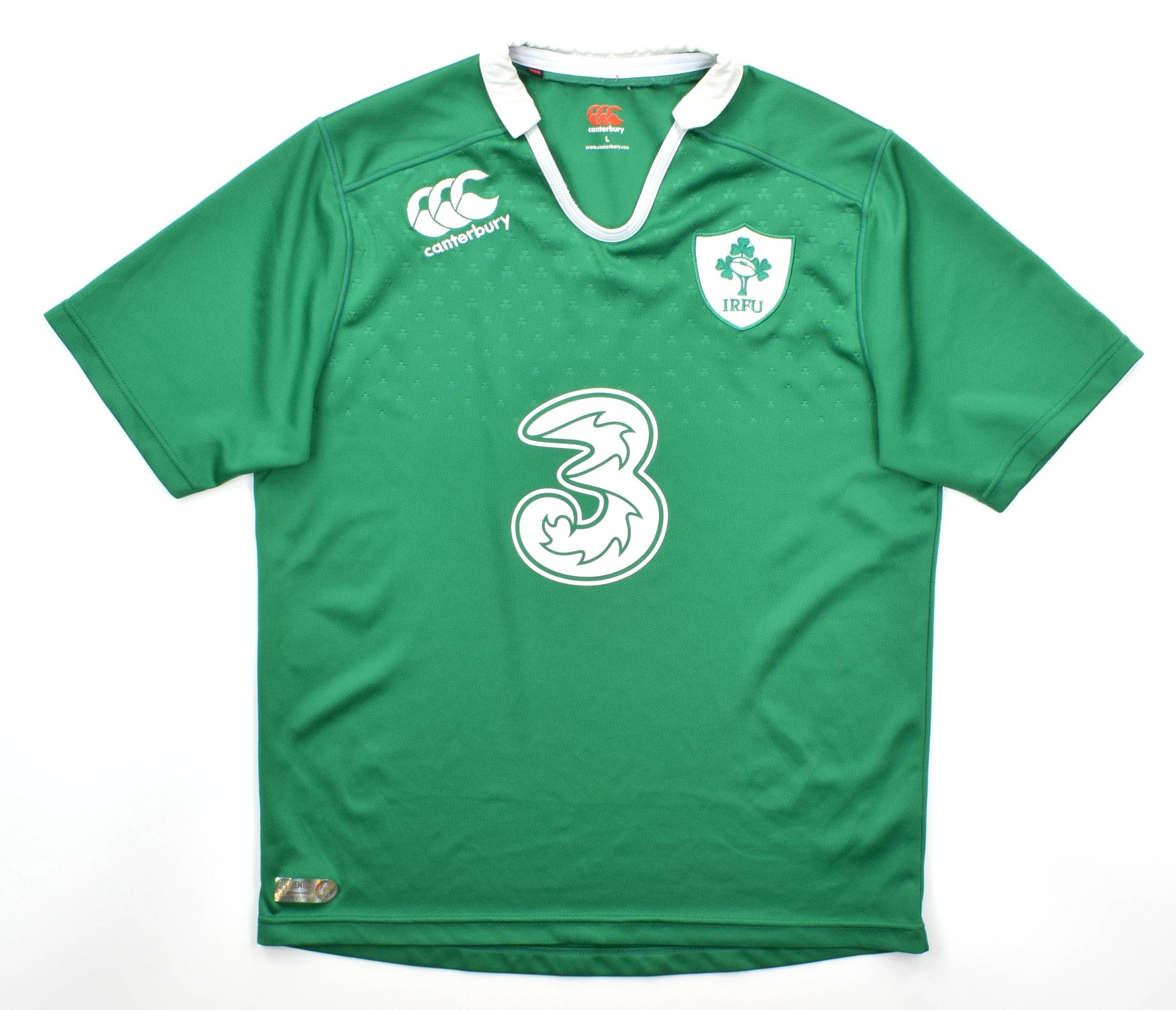 IRELAND IRFU RUGBY CANTERBURY SHIRT L Rugby \ Rugby Union \ Ireland ...