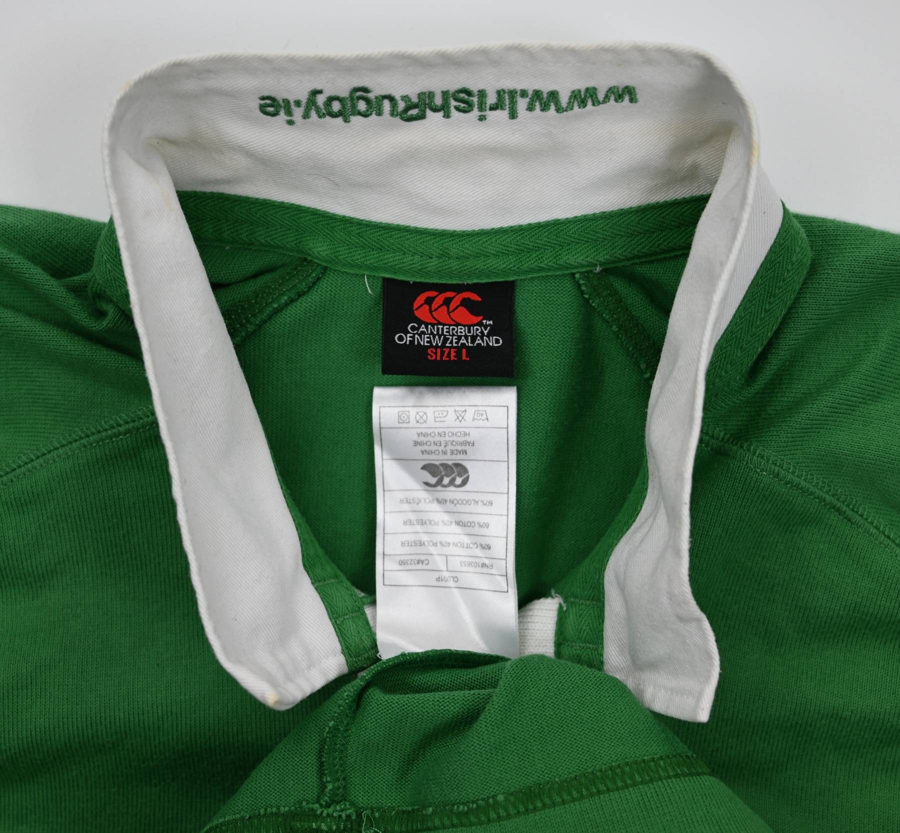 IRELAND IRFU RUGBY CANTERBURY SHIRT L Rugby \ Rugby Union \ Ireland ...
