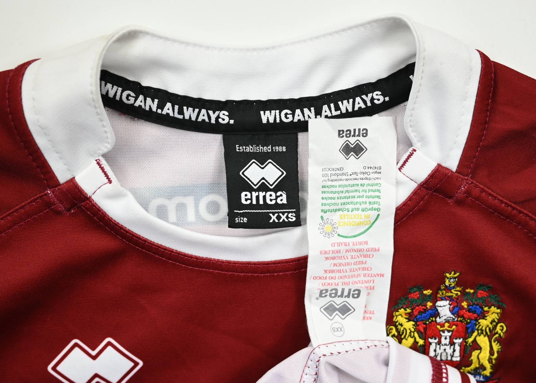 WIGAN WARRIORS RUGBY SHIRT XXS Rugby \ Rugby League \ Wigan Warriors ...