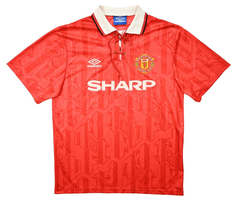 1992-94 MANCHESTER UNITED SHIRT L Football / Soccer \ Premier League ...