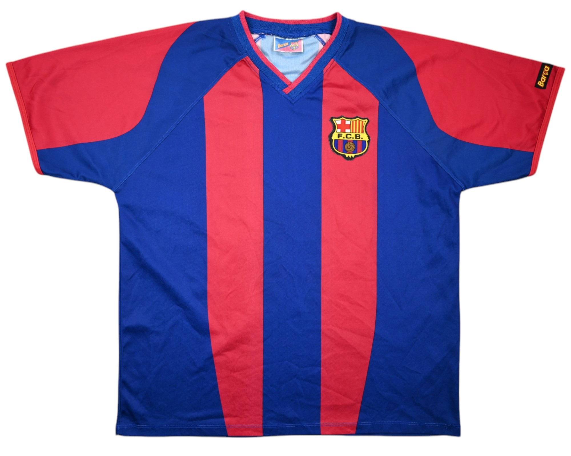 2002-03 FC BARCELONA *RONALDINHO* SHIRT L Spanish Clubs \ FC Barcelona ...