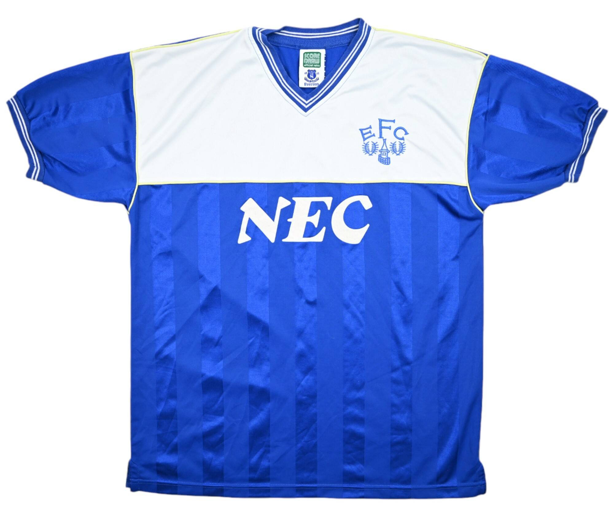 1985-86 EVERTON FC SHIRT L Premier League \ Everton FC | Classic-Shirts.com